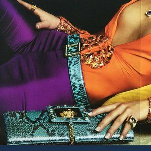Versace | Bags | Gianni Versace Embellished Python Clutch Bag | Poshmark